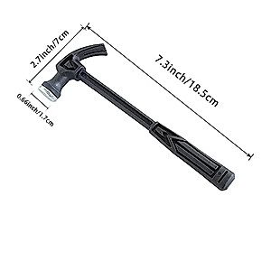 6Pack Mini Plastic Claw Hammer Handle Household Hammers Nail Puncher Kids Hammers Mini Plastic Tool