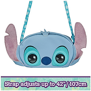 Purse Pets, Disney Stitch Officially Licensed Interactive Pet Toy & Kids Purse, 30+ Sounds & Reactions, Girls Crossbody Bag, Trendy Tween Gifts