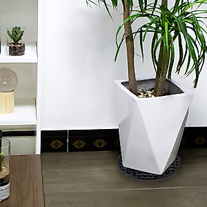 KVMORZE 8 PCS Plant Level Pot Elevator, Heavy Duty Plant Stands, Plant Saucer Riser for Indoor Plant Flower Pot Grow Drainage, Plant Pot Saucer for Prevent Rot and Damage on Patio & Deck (8inch)