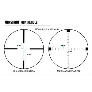 Monstrum G3 8-32x56 First Focal Plane FFP Rifle Scope | Flat Dark Earth