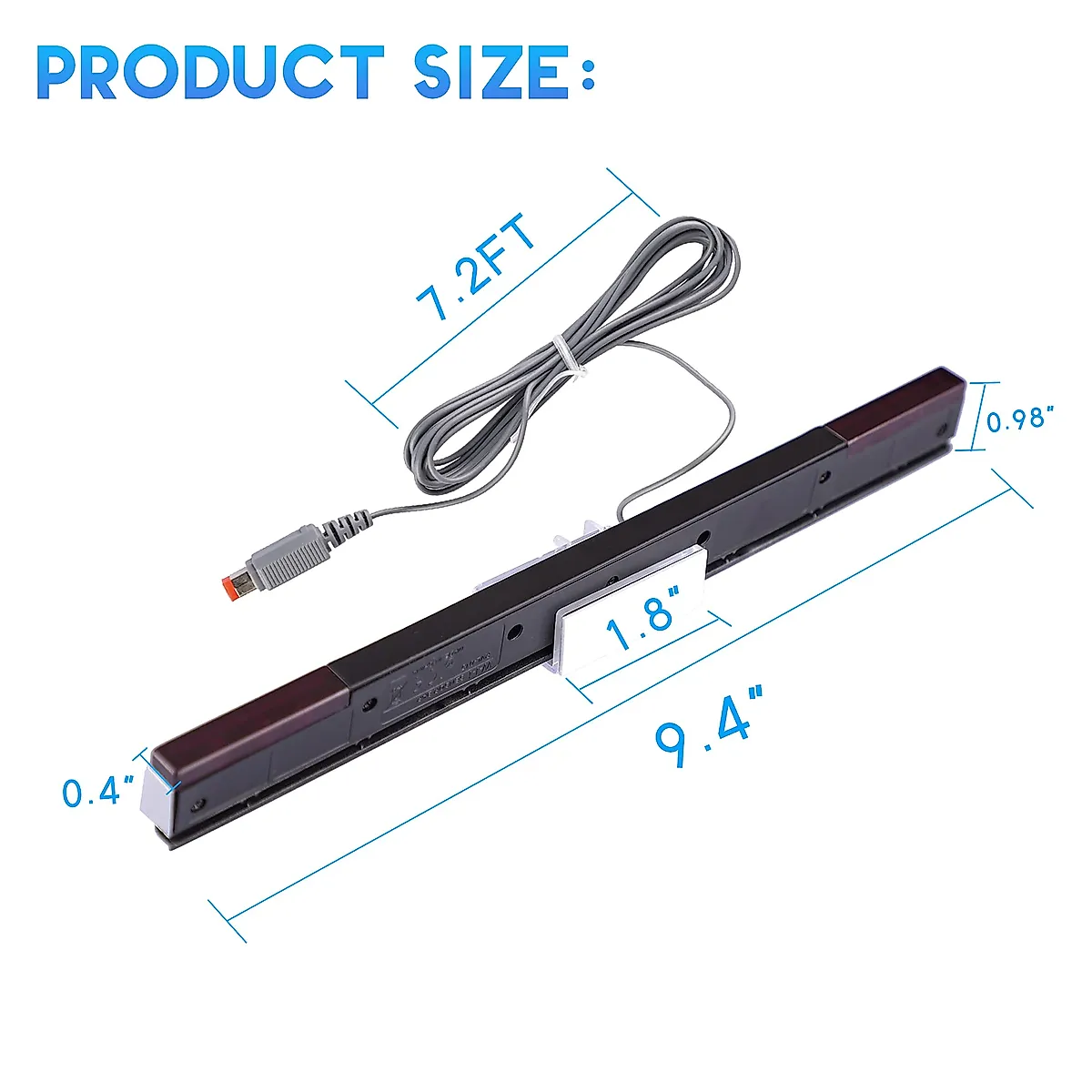 Xahpower 2 in 1 Accessories Bundle Kits for Wii, Wired Infrared Ray Sensor Bar and Wii to hdmi Converter Compatible with Nintendo Wii