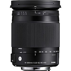 Sigma 18-300mm F3.5-6.3 Contemporary DC Macro OS HSM Lens for Canon