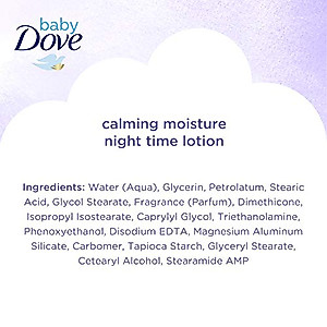 Baby Dove Sensitive Skin Care Baby Lotion For a Soothing Scented Lotion Calming Moisture Hypoallergenic and Dermatologist-Tested 13 oz