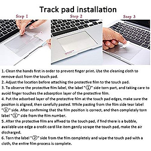 Se7enline Compatible with MacBook Pro Touch Pad Protector Track Pad Cover Unti-Scratch Unti-Water for Mac Pro 13" with/Without Touch bar 2016-2023 A1706/A1708/A1989/A2159 (2 Pack), Clear