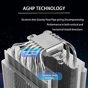 Thermalright Peerless Assassin 120 CPU Air Cooler, 6 Heat Pipes, Dual 120mm TL-C12 PWM Fan, Aluminium Heatsink Cover, AGHP Technology, for AMD AM4/AM5 Intel LGA 1700/115X/1200/2011/2066 (PA120)