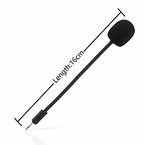 LEFXMOPHY Mic Replacement for JBL Quantum 100/350 / 100P / 100X / 360P Gaming Headset 2.5mm Detachable Boom Microphone Piece with Foam