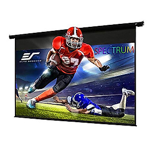 Elite Screens 142" Spectrum Electric Motorized Projector Screen with Multi Aspect Ratio Function Diag 16:10 & 138-inch Diag 16:9, Home Theater 8K/4K Ultra HD Ready Projection