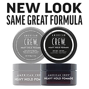 American Crew Men's Hair Pomade, Like Hair Gel with Heavy Hold & High Shine, 3 Oz (Pack of 1)