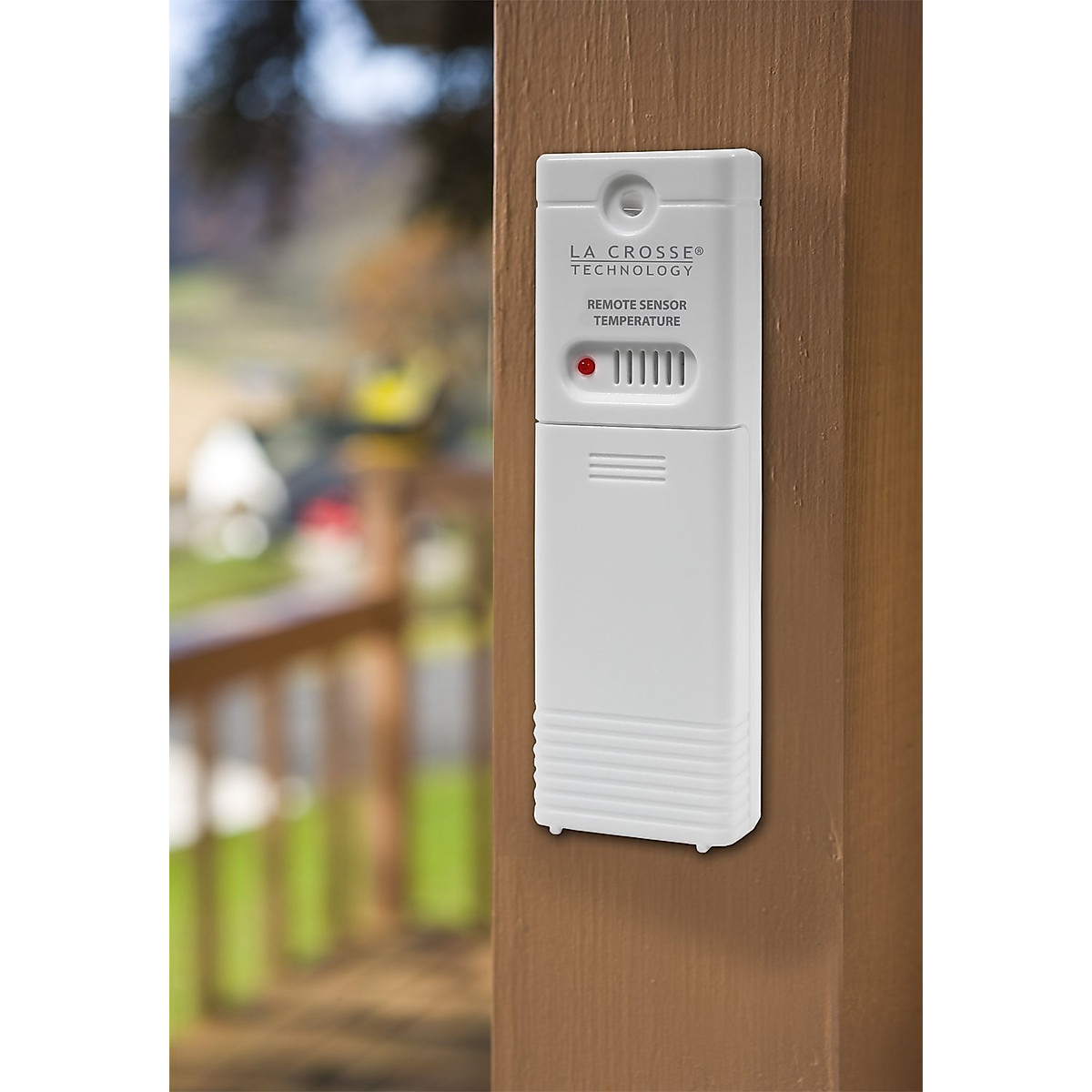 La Crosse Technology 616-143 Projection Alarm Clock with Backlight with in/Out Temp, 7.09" L x 2.87" H, Black