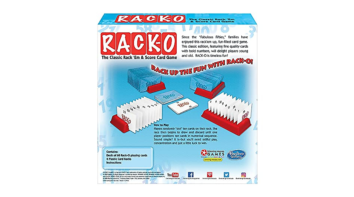 Winning Moves RACK-O: Retro Card Game for Family Fun