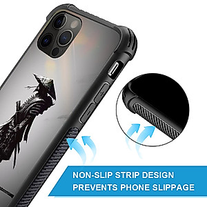 Hensuske iPhone 13 Pro Max Case,Wandering Samurai Cases for Boys Man,Multi-Colored Fashion Patterns Non-Slip Shock Absorption Soft TPU Bumper Cover Case 6.7 in, Max(6.7 inch)