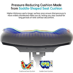 EUREKA ERGONOMIC Ergonomic Office Chair with Back Support, Home Office Desk Chairs Dual Backrests Office Chair, Executive Office Chair Adjustable Arms, Best Office Chair for Lower Back Pain, Beige