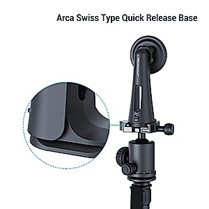 PROfezzion 2 in 1 Magnetic Phone Tripod Mount Holder and Desktop Stand Compatible with MagSafe for iPhone 12, 13, 14 Pro Max, iPhone 14 Plus & MagSafe Case - No Metal Plate Required