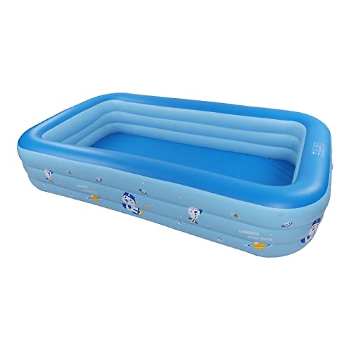 Family Lounge Pool, Durable Material Sturdy Inflatable Swimming Pool Fast Drainage Thickened for Garden