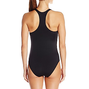 UNOW Women Pro Training Racerback Slimming One Piece Swimsuit (Black,S-M)