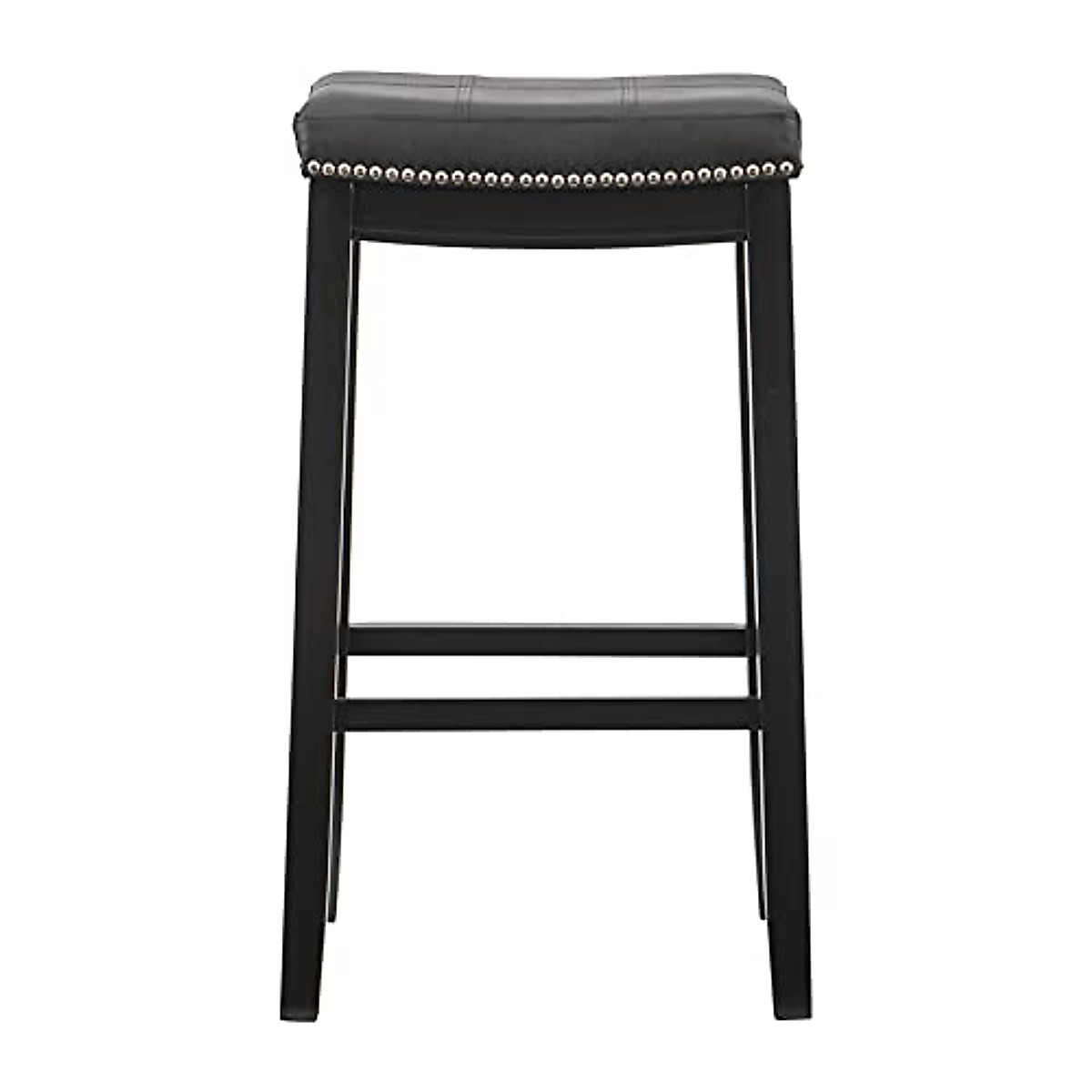Linon Claridge Bar, Black Stool, 32" X 18.75" X 13"