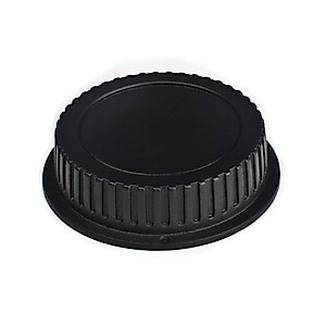 Camera Body Cover & Rear Lens Cap Compatible with Canon Rebel T8 T8i T7 SL3 SL2 SL1 90D 80D 7D 4000D 3000D 2000D w/EF EF-S Lens, 2 Packs