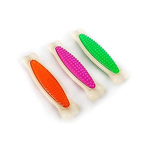 Hartz Chew 'n Clean Tuff Bone Tough Dog Chew Toy, Large 3 Pack