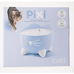 Catit PIXI Cat Drinking Fountain, Running Water Fountain, Blue