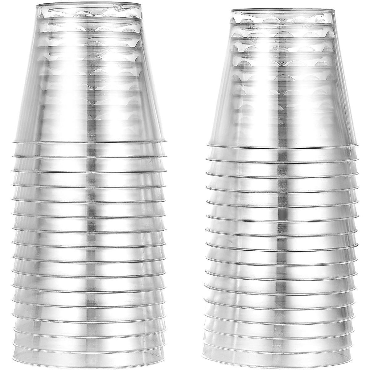 Hanna K. Signature 100 Shot Glasses 2oz Clear Premium Hard Plastic Disposable Cups, Ideal for Jello Shots, Wine Tasting, Condiments, Sauce, Dipping, Samples (12217)