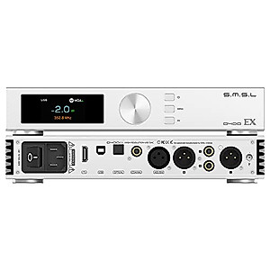 S.M.S.L D400EX HiFi Fever Dac Pure Decoder,AK4499EX (x2)+AK4191(x1) Chip,MQA Full Decoding,USB/Optical/Coaxial/Bluetooth,5xOPA1612A+4xLME49720 (with Remote Control)