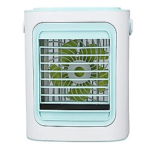 Air Cooler, Lightweight Portable Evaporative Air Cooler, Rechargeable Removable Air Conditioners with 3 Gear Speed Adjustable for Bedroom, Office, Car, Camping, Desk, Living Room