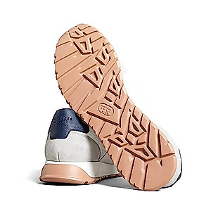 Ted Baker Men's FRAYNEY Leather and Suede Sneaker, Navy, 10