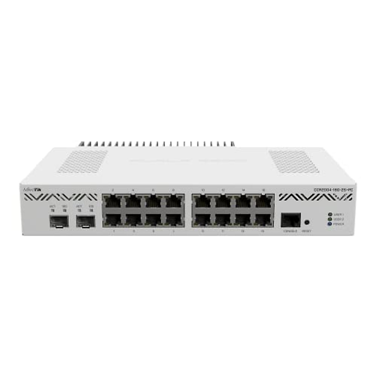 Mikrotik CCR2004-16G-2S+PC Ethernet Router 16x Gigabit Ethernet Ports, 2x10G SFP+ Cages.
