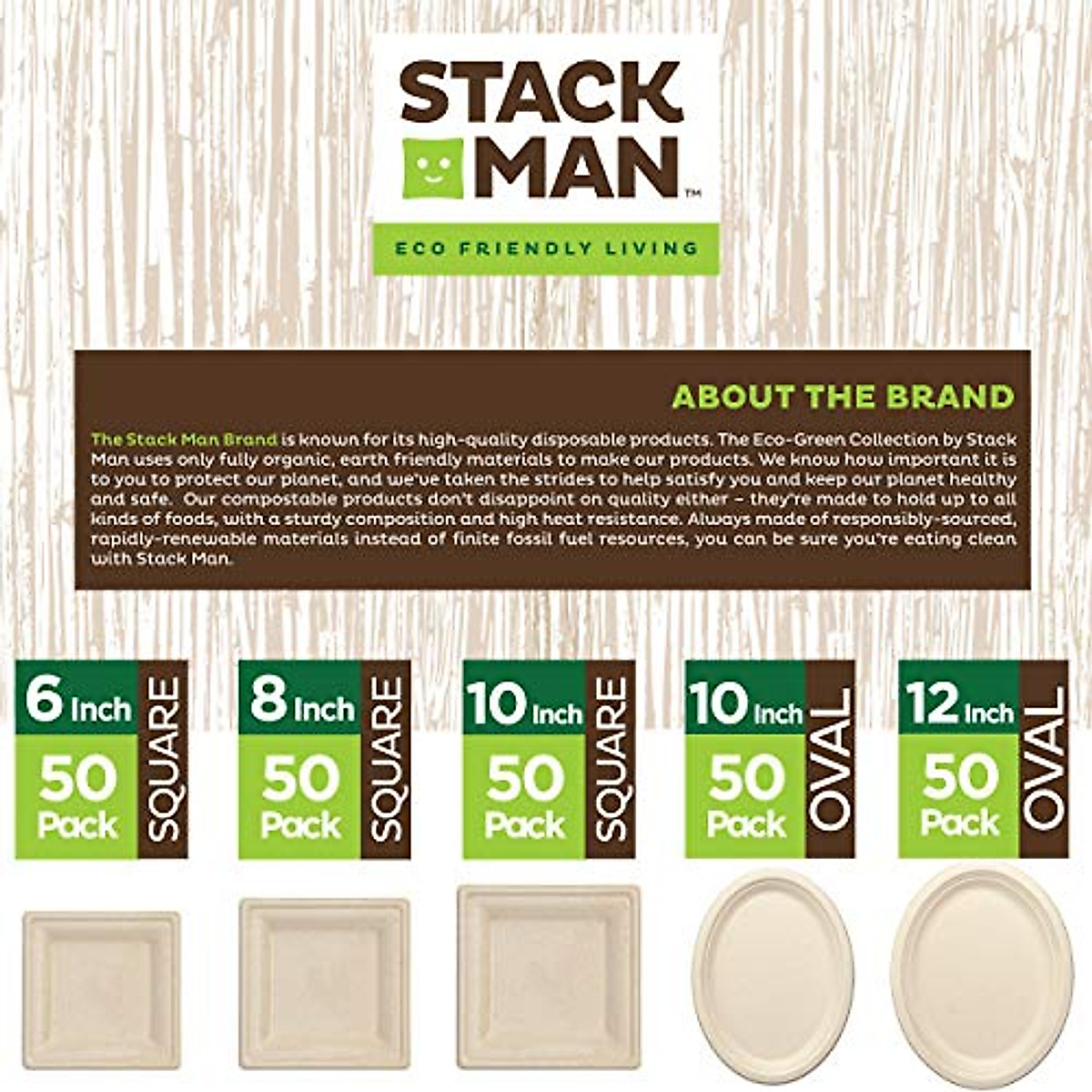 100% Compostable 12 oz. Paper Bowls [125-Pack] Heavy-Duty Quality Natural Disposable Bagasse, Eco-Friendly Biodegradable Made of Sugar Cane Fibers