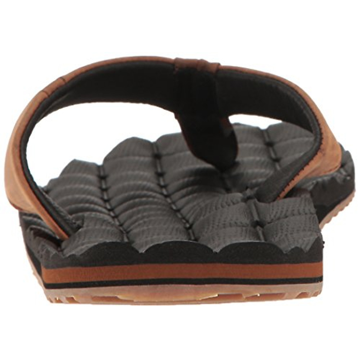 Volcom Men's Recliner Leather Sandal, Vintage Brown, 8 C/D US