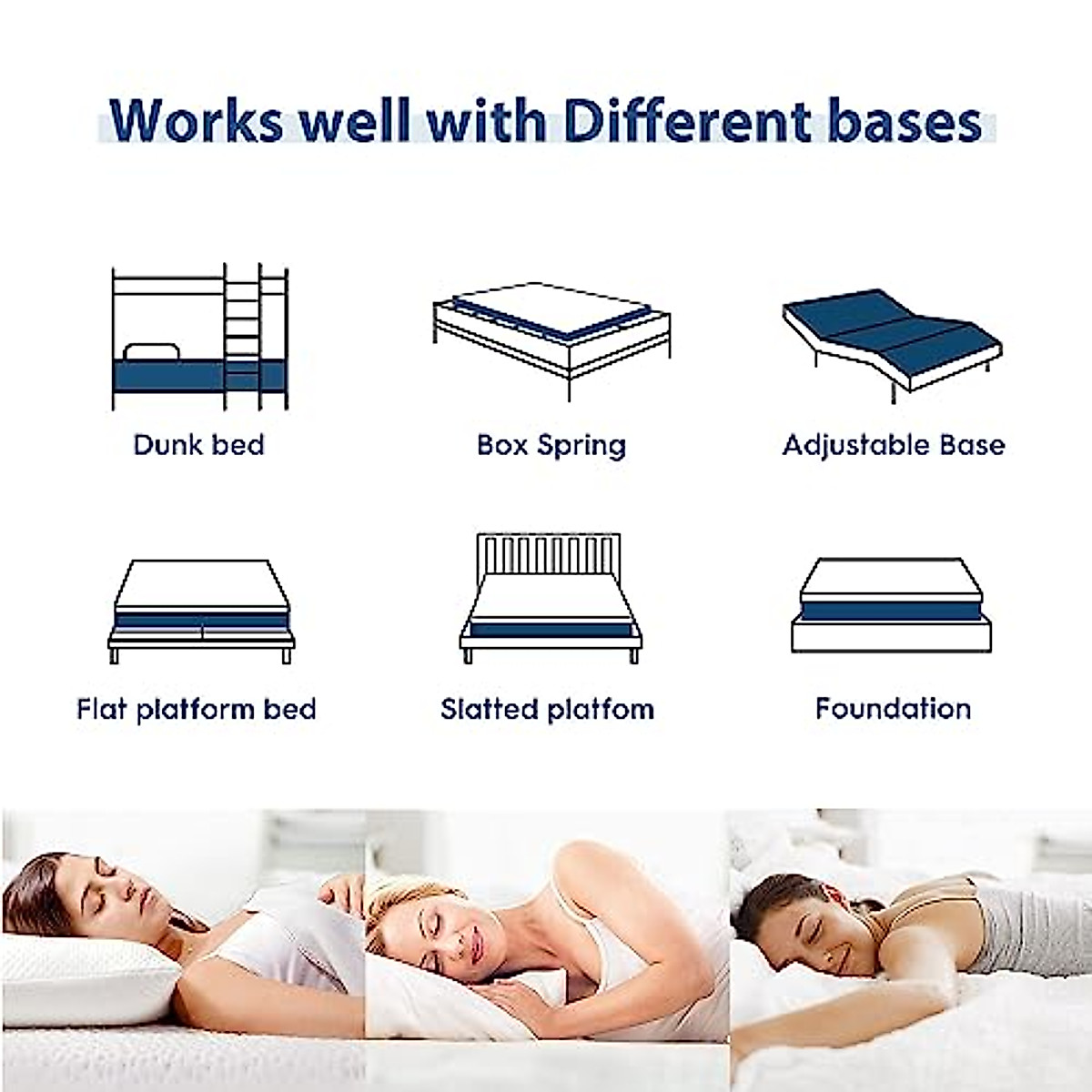 ELEMUSE Full Mattress 10 Inch Cooling Gel Memory Foam Mattress, CertiPUR-US® Certified Breathable Bed in a Box for Pressure Relief, Fiberglass-Free