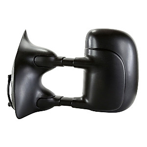 AutoShack Driver Towing Mirror Power Black Textured Non-Heated Manual Folding Replacement for 1999-2007 Ford F-250 Super Duty F-350 Super Duty 2000-2005 Excursion 5.4L 6.0L 6.8L 4WD RWD KAPFO1320227