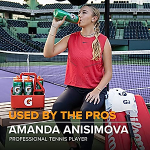 Gatorade 6ct Squeeze Bottle Carrier, Team Equipment, Bottle Caddy, Bottle Holder, Bottles Not Included, Orange