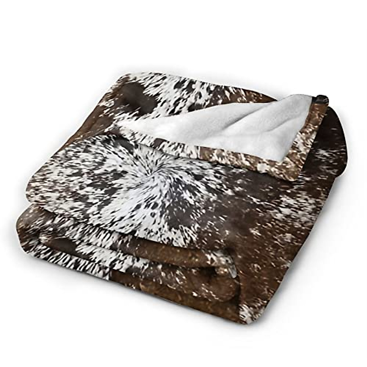 Brown Cow Blanket Cow Print Throw Blanket, Lightweight Flannel Fleece Blankets with Cow Print for Couch ,Sofa,Bedroom. Perfect Cow Gift for Kids, Adults 40"x50"
