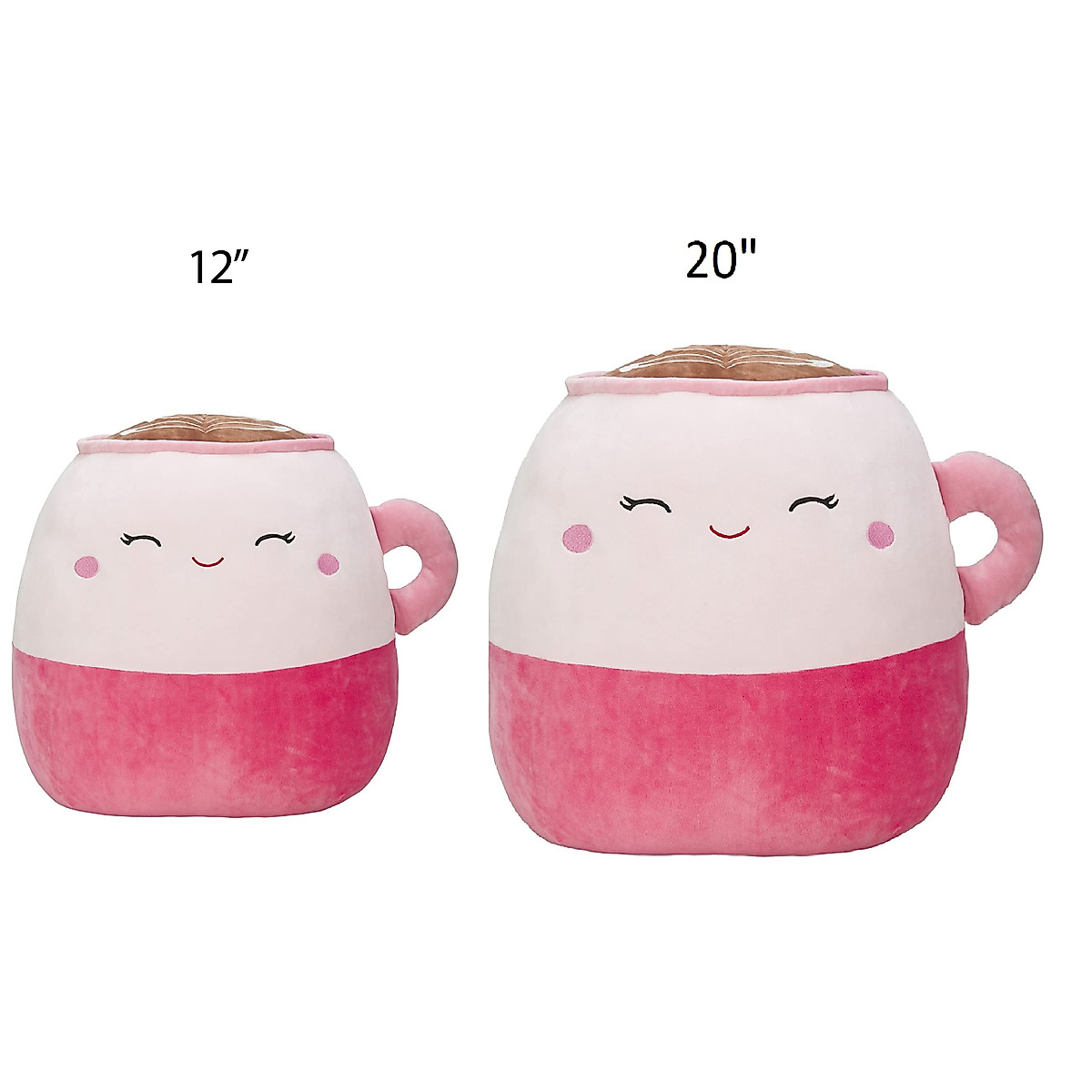 Squishmallow Jumbo 20" Emery The Latte - Official Kellytoy Plush - Large Soft and Squishy Coffee Stuffed Animal Toy for Kids