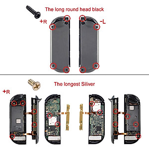 eXtremeRate Cross Opening Screwdrivers Kit, Assemble Disassemble Tools Set with Springs and Tweezers Screws for Nintendo Switch Console Joy Con