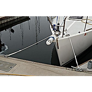 Nylon Rope 1/4 inch by 80 Ft - Use for Flag Pole Rope Replacement, Marine Rope, Hiking, and Camping Rope -Strong Outdoor Rope for Laundry Line, Tie, Pull, Swing, and More - White Rope - RamPro