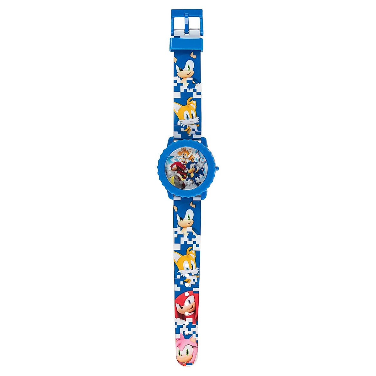 Sonic The Hedgehog Kids Digital Watch – Flashing LED Light-Up Display, Easy-to-Read Time, Adjustable Strap, and Sonic Character Design – Fits Wrists from 5.5" to 8"