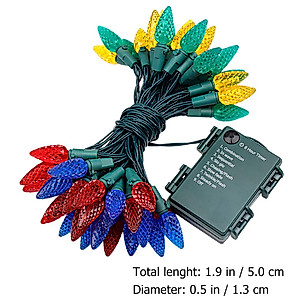 SOLUSTRE Outdoor Decor Strawberry String Lights LED Christmas Tree Hanging Lights Christmas Night Lights for Wedding Party Bedroom Outdoor Decoration (No Battery) Led String Lights