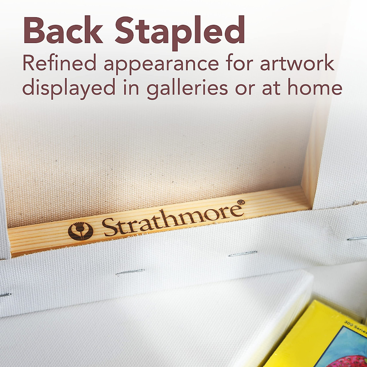 Strathmore 300 Series Stretched Canvas, 24x36, White