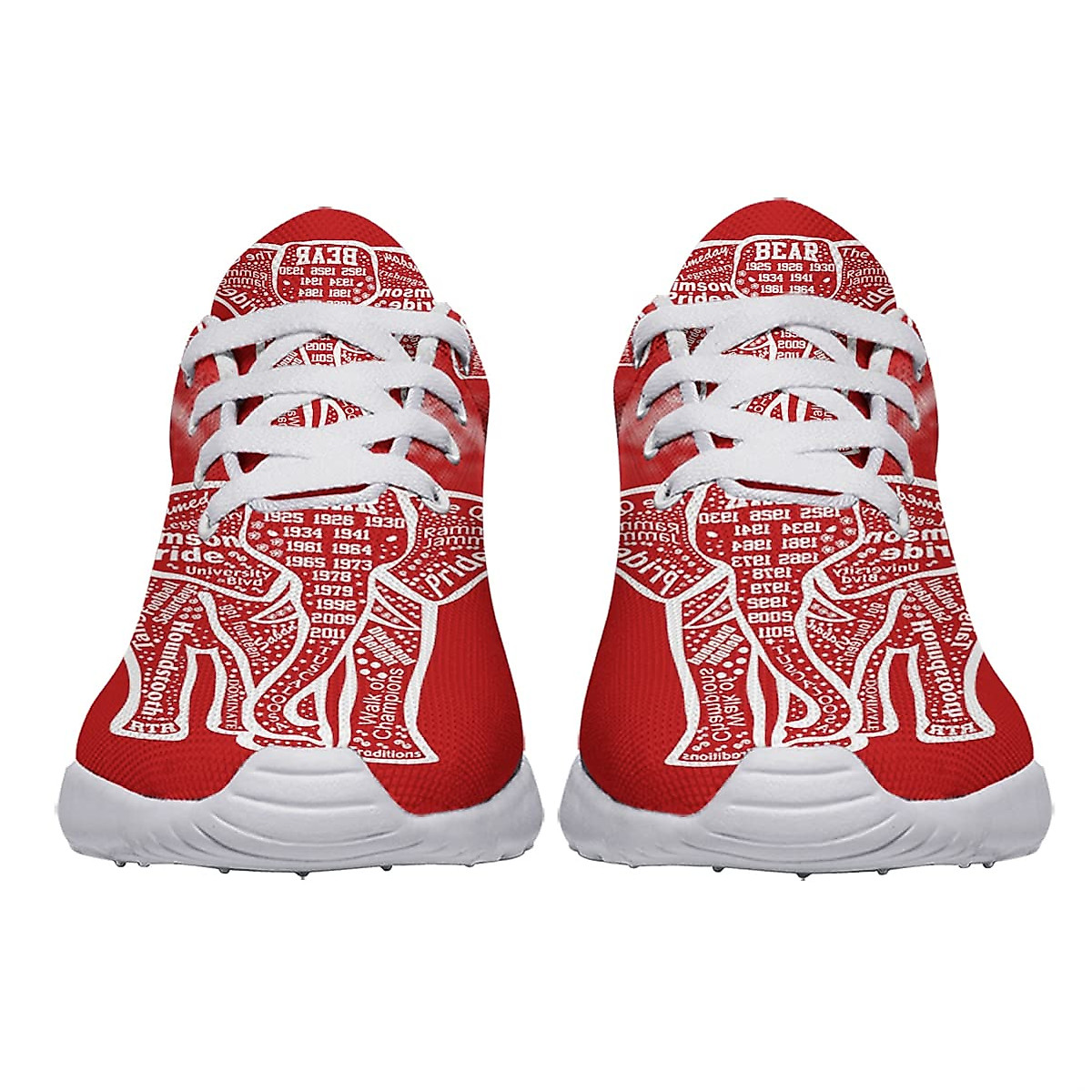 Womens Mens Tennis Shoes,Athletic Fashion Alabama Elephant Cool Sneaker for Girl,Boy,Gym,Walking,Hiking,Jogging,Running,Travel and More White Size 8.5