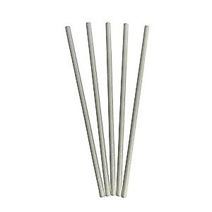 Kingseal WHITE Paper Disposable Drinking Straws, Unwrapped, Jumbo Size, 7.75" Length, Biodegradable, Earth Friendly, Bulk Pack - 1 Box of 600 Straws (600 Count)