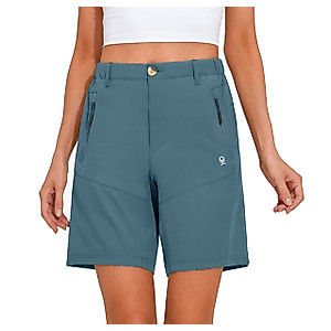 Little Donkey Andy Women's Stretch Quick Dry Cargo Shorts Hiking Camping Travel Slate Size XXL