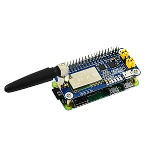 Waveshare SX1262/SX1268 LoRa HAT, Compatible with Raspberry Pi 5/4B/3B/Zero/Zero W/Zero 2W/Pico/Pico W/Pico WH, UART Interface, SX1262 868M LoRa HAT