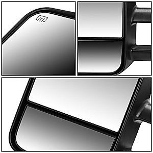DNA Motoring TWM-001-T111-BK-L Powered Heated Towing Mirror Compatible With 03-06 Silverado Suburban Avalanche Tahoe Sierra Yukon, Left Side
