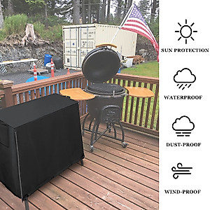 SELUGOVE Waterproof 2-Burner Camp Stove Cover 420D Oxford Fabric Thick Black for Camp Chefs EX60LW EX280LW PRO60Xetc.14" And 16" Double Burner System - 34" L × 16" W × 21" H