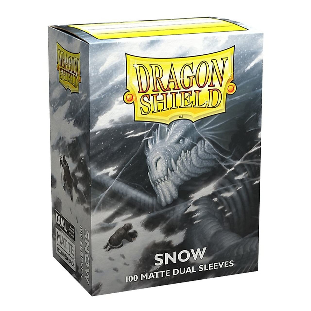 Dragon Shield Standard Size Card Sleeves – Matte Dual Snow 100CT – MTG Card Sleeves are Smooth & Tough – Compatible with Pokemon, Yugioh, & Magic The Gathering