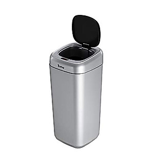 Zokop 35L Smart Motion Sensor Automatic Trash Can Waste Bin Silver