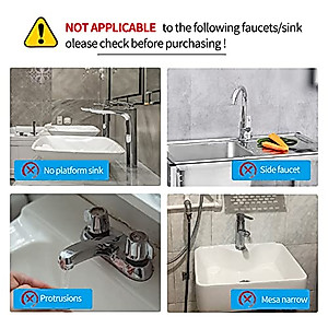 RBINITION Kitchen Sink Splash Guard, Silicone Faucet Drip Catcher,Faucet Absorbent Mat, Sink Draining Pad Behind Faucet, Sink Protector for Kitchen Sink Countertop, Bathroom