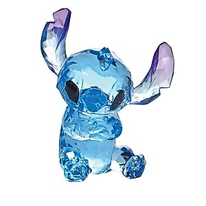 Enesco Facets Disney Lilo and Stitch Figurine, 3.5 Inch, Blue